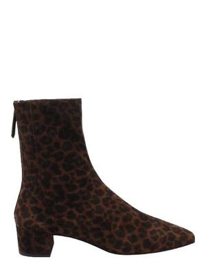 AQUAZZURA High-heeled Ankle Boots With Zipper Detail - Black