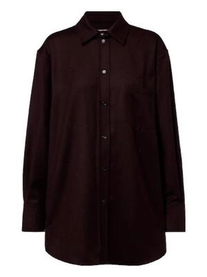 Victoria Beckham Virgin Wool Shirt - Black