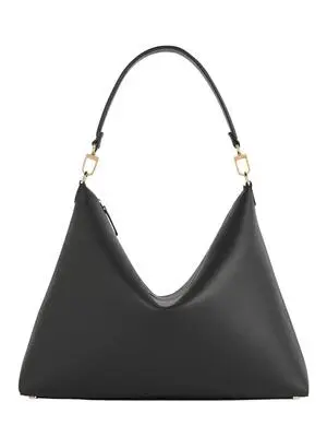 TOTEME Leather Bevel Bag - Black