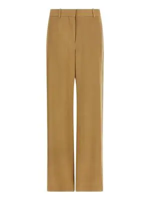 THE ROW Dender Pleated Wide-leg Trousers - Brown