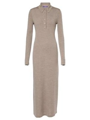 Ralph Lauren Knitted Polo Dress - Grey