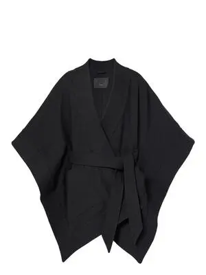 Wardrobe.NYC Belted Cape - Black