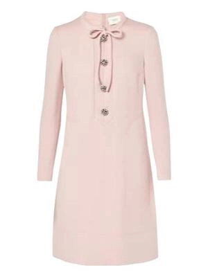 Giambattista Valli Bow Detail Mini Dress - Nude