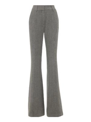 Gabriela Hearst Rhein High-rise Wool And Cashmere Flared Pants - Gray