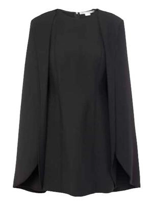 Stella McCartney Caped Minidress - Black