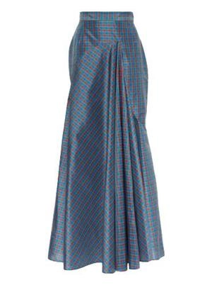 VIVIENNE WESTWOOD Plaid Maxi Skirt - Blue