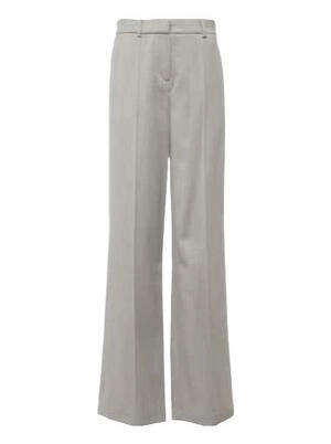 Magda Butrym Mid-rise Wool Straight-leg Trousers - Gray