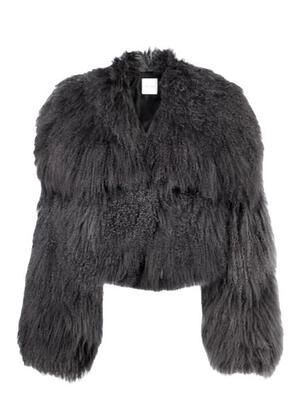 Attico Shearling Jacket - Black