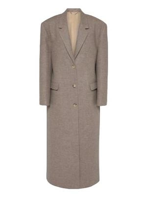 Magda Butrym Wool Cashmere And Silk Coat - Gray