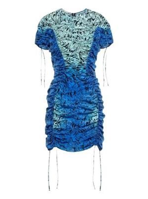 Stella McCartney Printed Silk Minidress - Blue