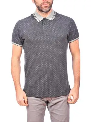 Emporio Armani Logo Slim Polo Shirt - Gray