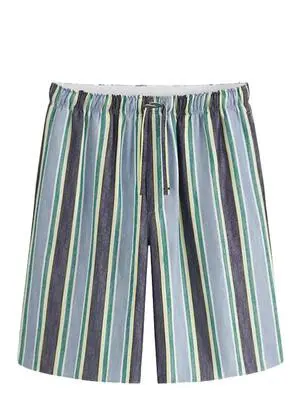 Dior Oblique Sun Stripes Shorts - Gray