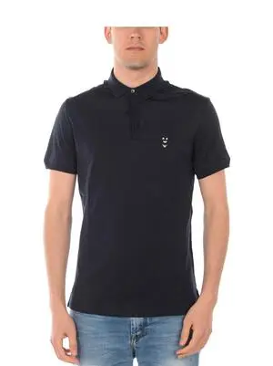 Emporio Armani Short-sleeved Polo Shirt - Black