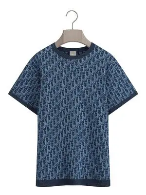 Dior Dioriviera Oblique T-shirt, Regular Fit - Blue