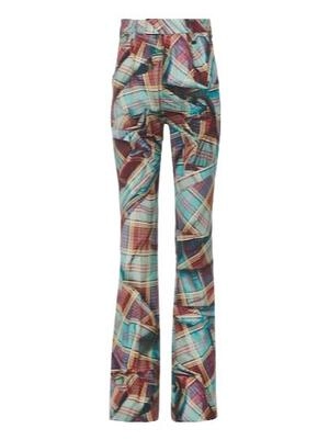 VIVIENNE WESTWOOD Plaid Flare Pants - Multicolor