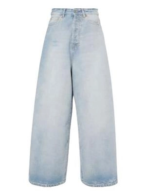 Vetements Oversized Wide-leg Jeans - Gray
