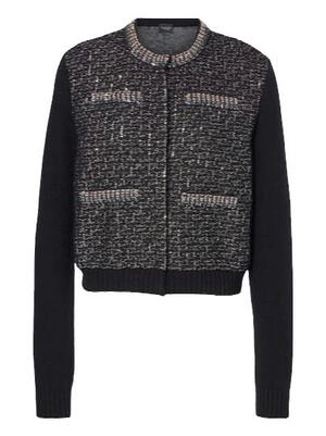 Giambattista Valli Sequined Knit Cardigan - Black