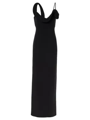 Magda Butrym Asymmetrical Gown - Black