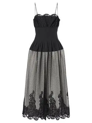 Simkhai Lace Midi Dress - Black