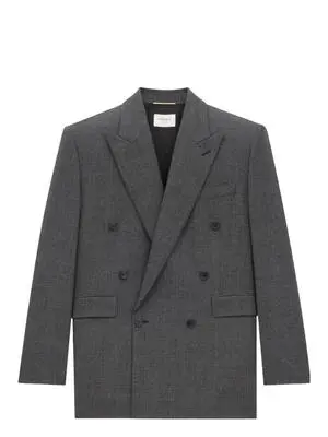 Saint Laurent Wool Chin Jacket - No