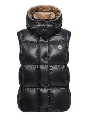 Moncler Luzule Hooded Down Vest - Black