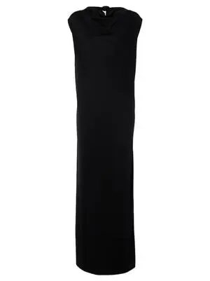 JIL SANDER Sleeveless Tie-detail Maxi Dress - Black