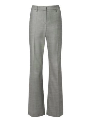 Magda Butrym Wool Tailored Straight Leg Trousers - Gray
