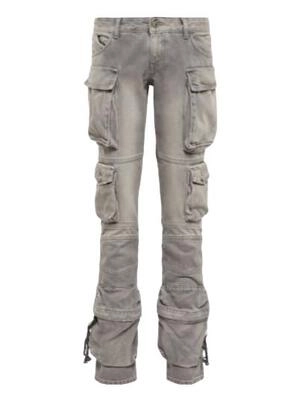 Attico Cargo Jeans - Gray