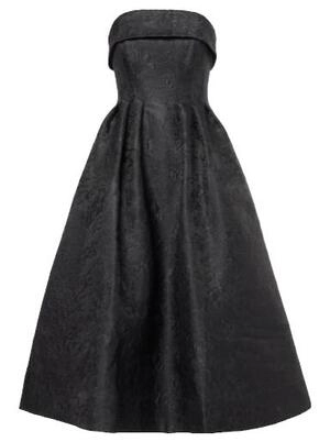 Rebecca Vallance Esther Off-shoulder Midi Dress - Black