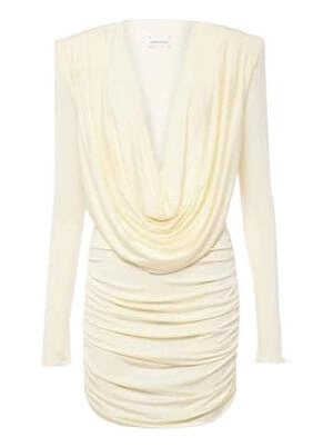 MAGDA BUTRYM Magda Butrym Draped Jersey Minidress