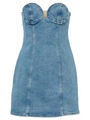 Magda Butrym Denim Corset Dress - Blue