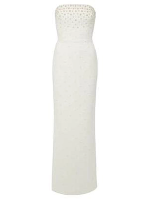 Rebecca Vallance Embellished Maxi Dress - White