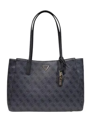 Guess Monogram Tote Bag - Black