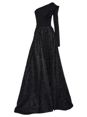Maticevski Audacity One-shoulder Maxi Gown - Black