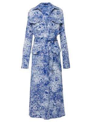 Proenza Schouler Printed Shirt Dress - Blue