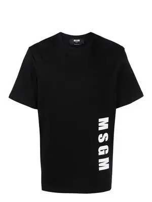 MSGM Logo-print T-shirt - Black