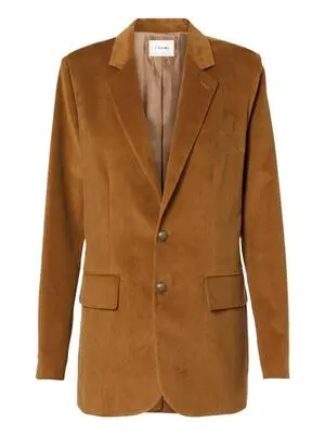 FRAME Single-breasted Corduroy Blazer - Brown