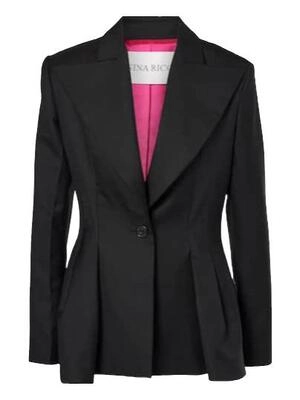 Nina Ricci Wool Gabardine Single-breasted Blazer - Black