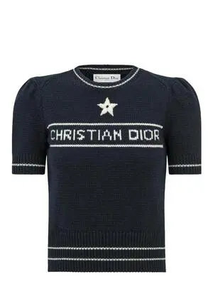 DIOR Dior Short-Sleeved Knit Sweater With Star Detail