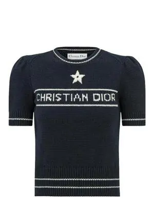 DIOR Dior Short-Sleeved Knit Sweater With Star Detail