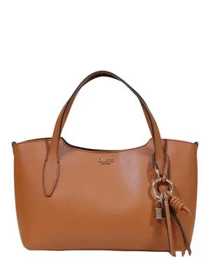 Guess Letter Logo Shoulder Bag - Brown