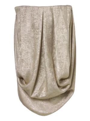 Maticevski Draped Lamé Top - Nude