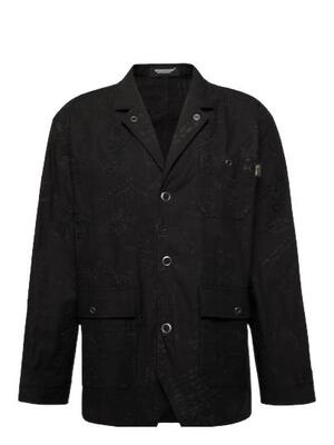 Undercover Cotton-blend Jacket With Notched Lapel - Black