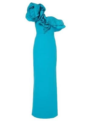 Rebecca Vallance Ella One-shoulder Gown - Blue