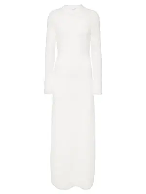 Proenza Schouler Lara Cutout Bouclé Maxi Dress - White