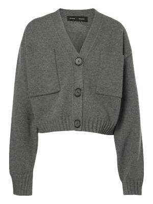 PROENZA SCHOULER Proenza Schouler Knitted Cardigan With V-Neck And Button Front