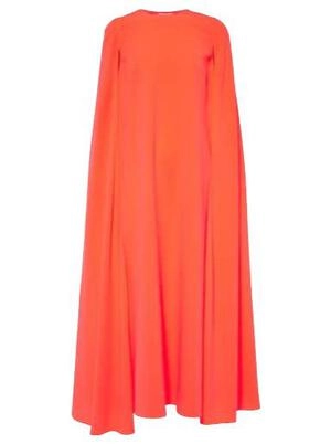 ROKSANDA Twiggy Caped Midi Dress - Orange