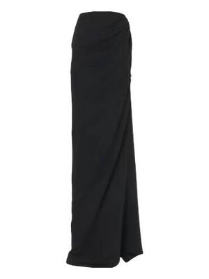 Maticevski Indominable Draped Maxi Skirt - Black