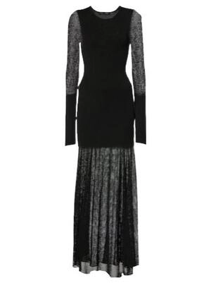 Proenza Schouler Anita Knitted Maxi Dress - Black