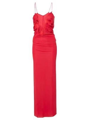 Christopher Esber Sleeveless Cut-out Maxi Dress - Red